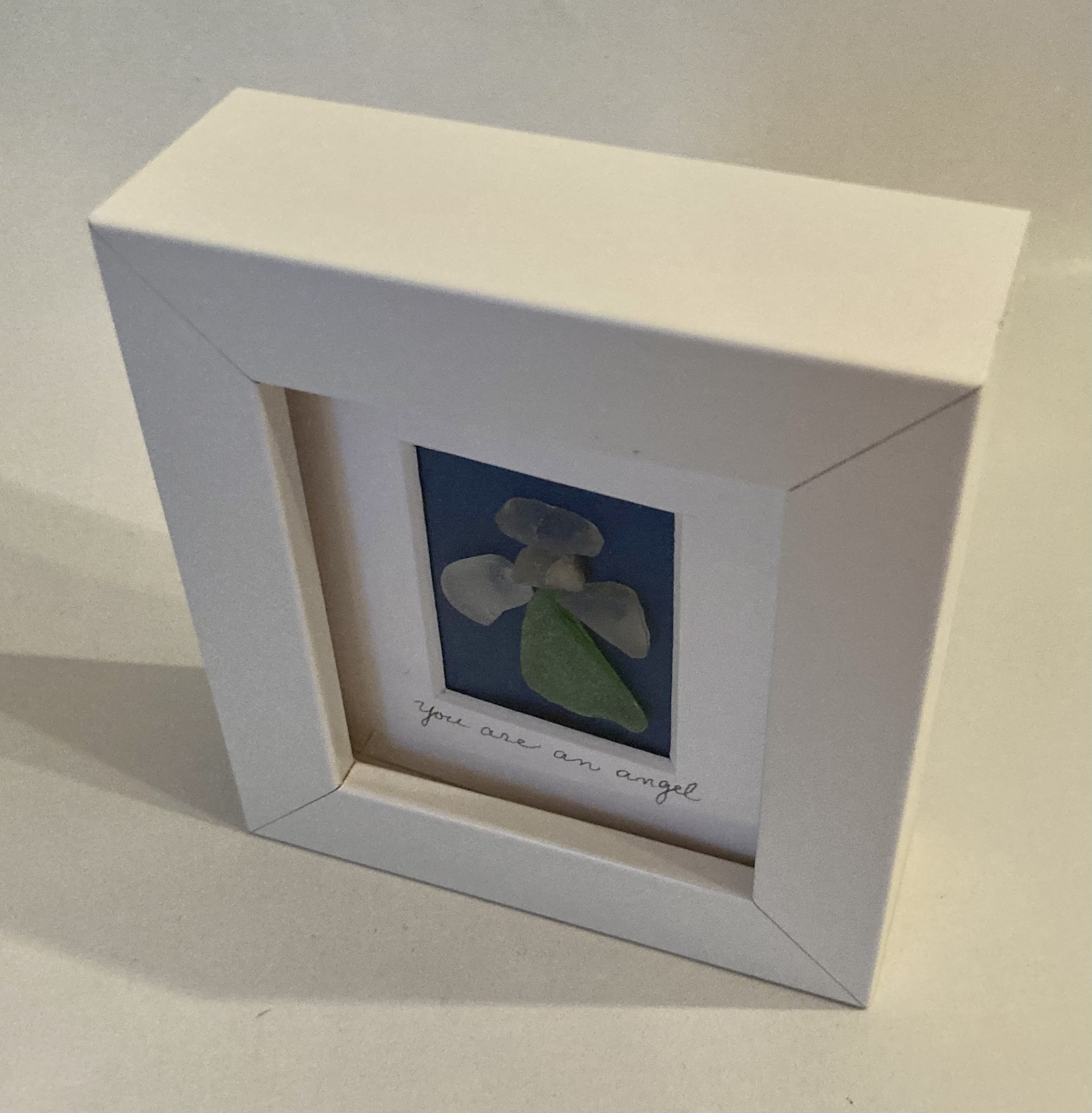 Tiny Beach Glass Angel Shadow Box - Etsy