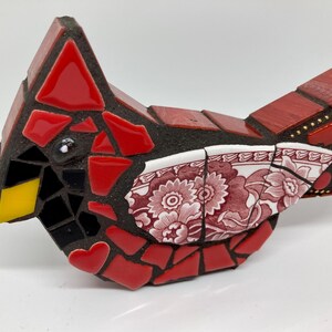 Sitting Mosaic Cardinal - Etsy