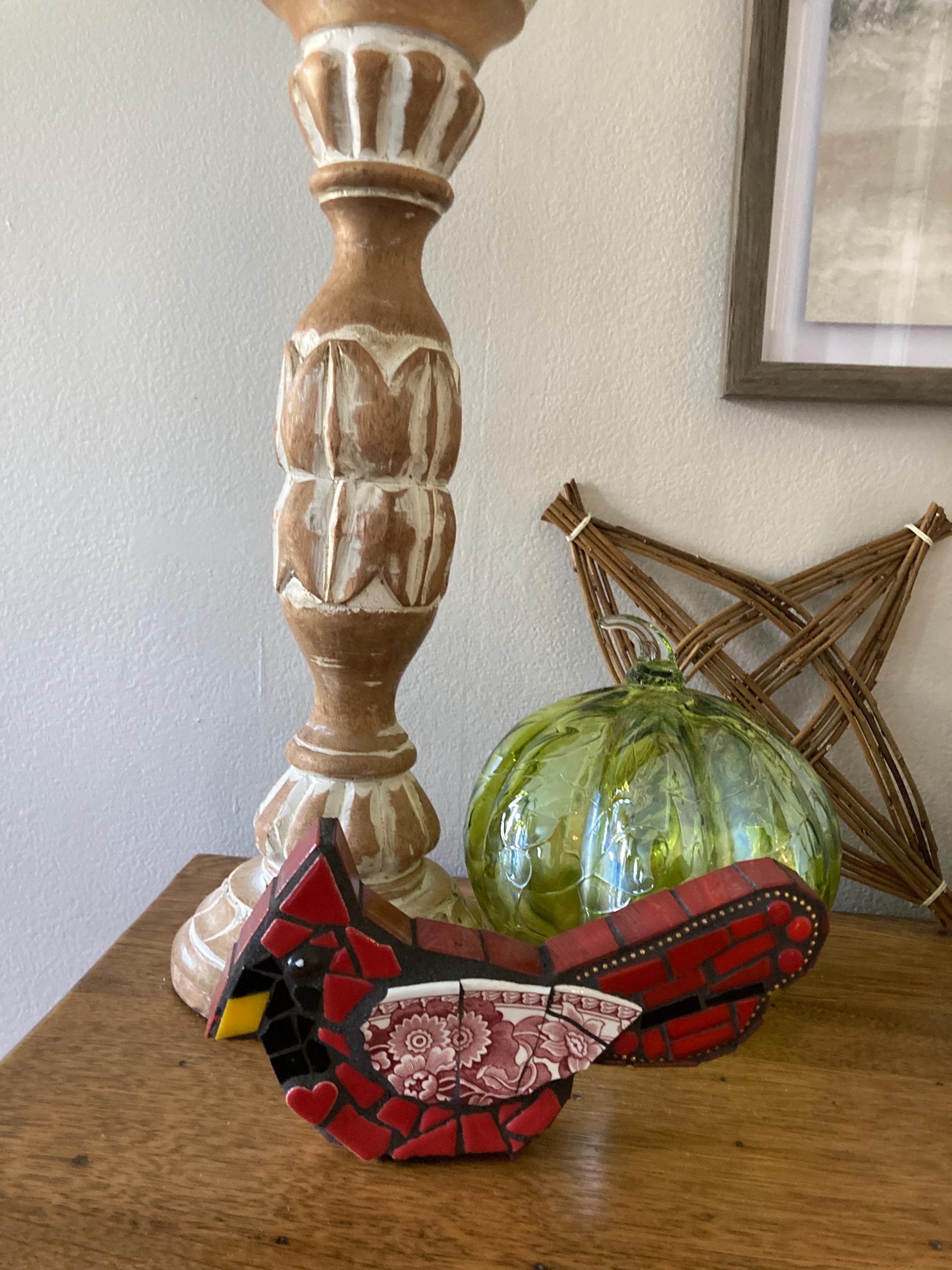 Sitting Mosaic Cardinal - Etsy