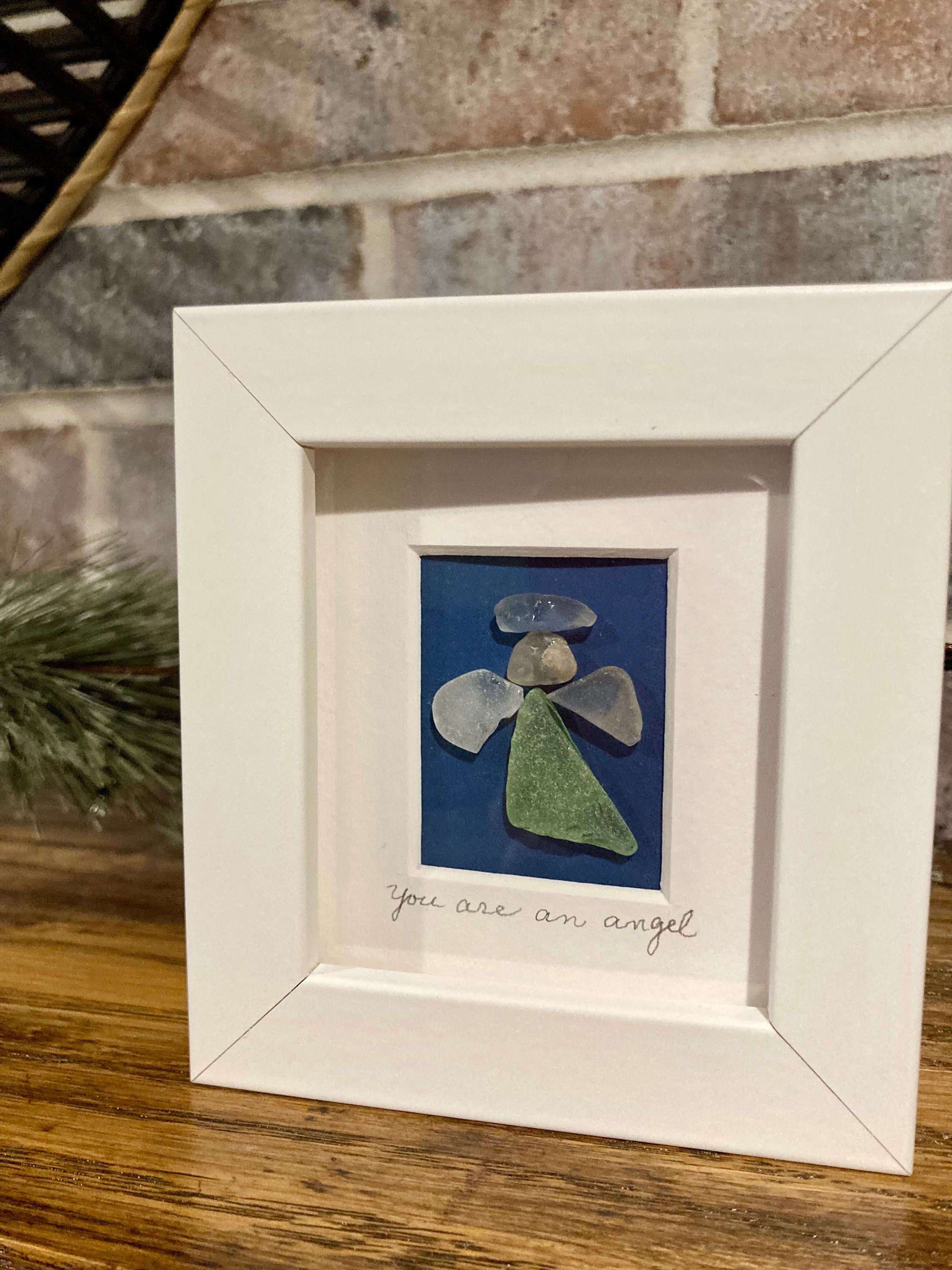 Tiny Beach Glass Angel Shadow Box - Etsy
