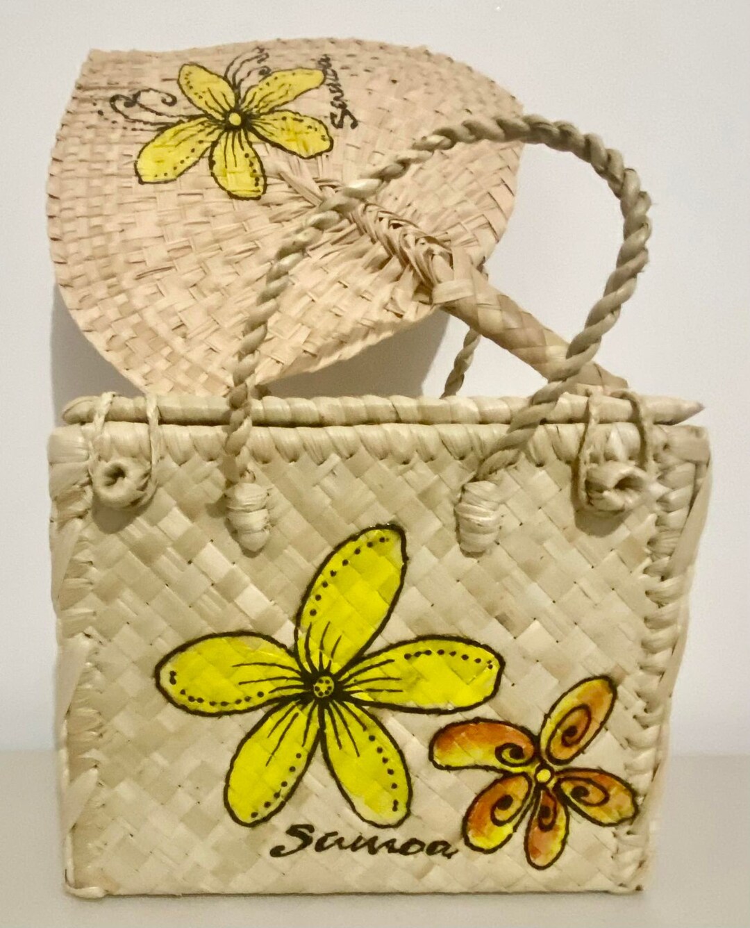 Handmade Ato Laufala With Fan Set Samoan Ili Fan - Etsy