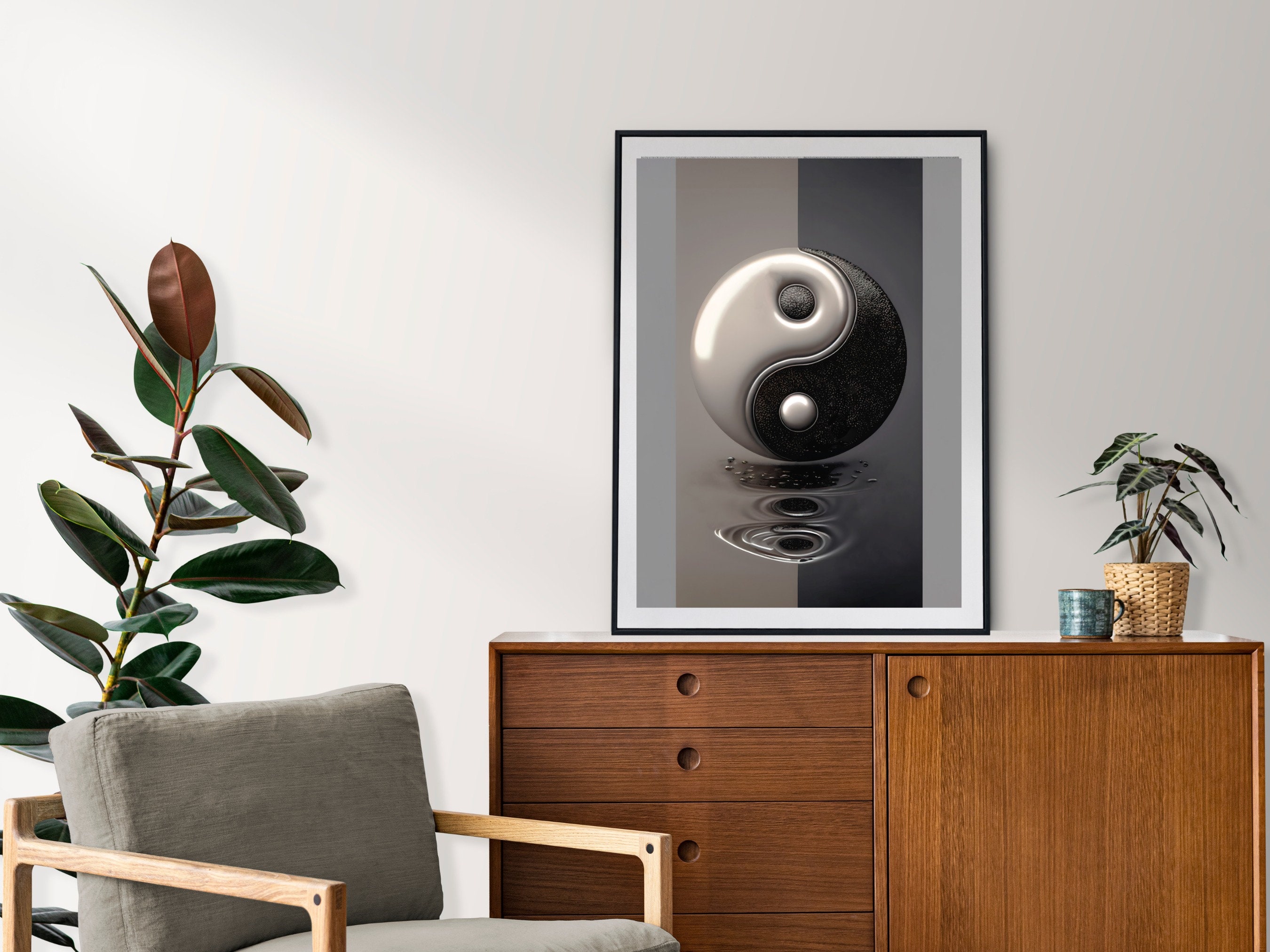 Yin Yang Poster,digital Download, Printable Yin and Yang Wall Decor ...