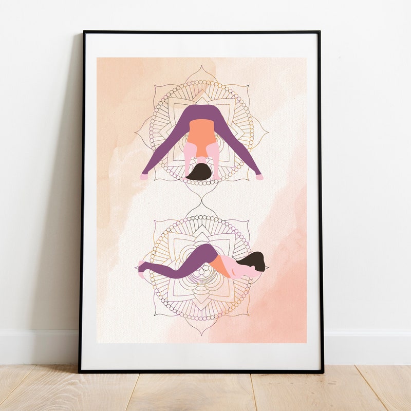 Yoga Print - Etsy