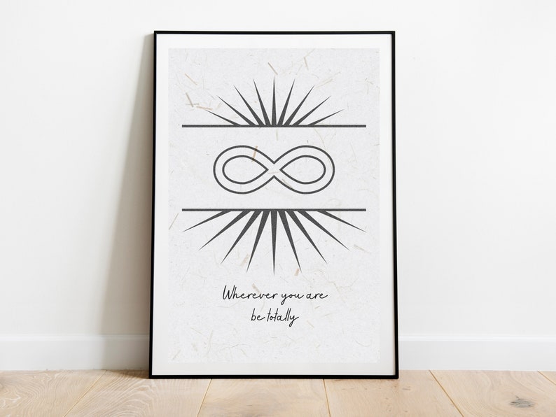 Black and White Infinity Symbol, Infinity Printable Wall Art, One Line Drawing, Minimalist Home ...
