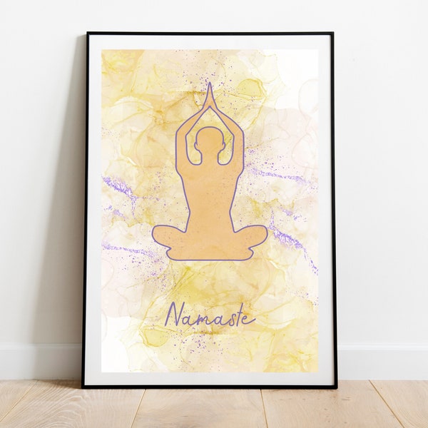 Namaste Poster - Etsy