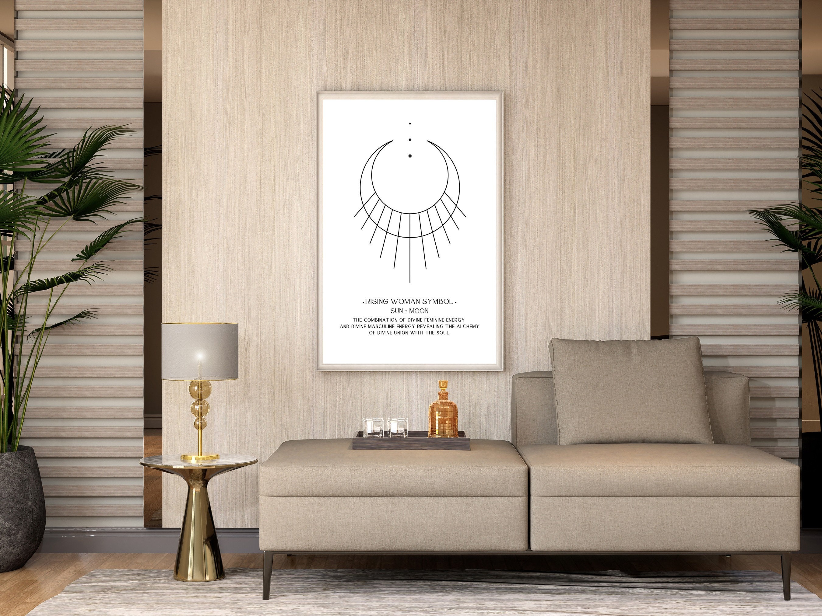 Rising Woman Symbol Divine Feminine Printable Wall Art, Spiritual Wall ...