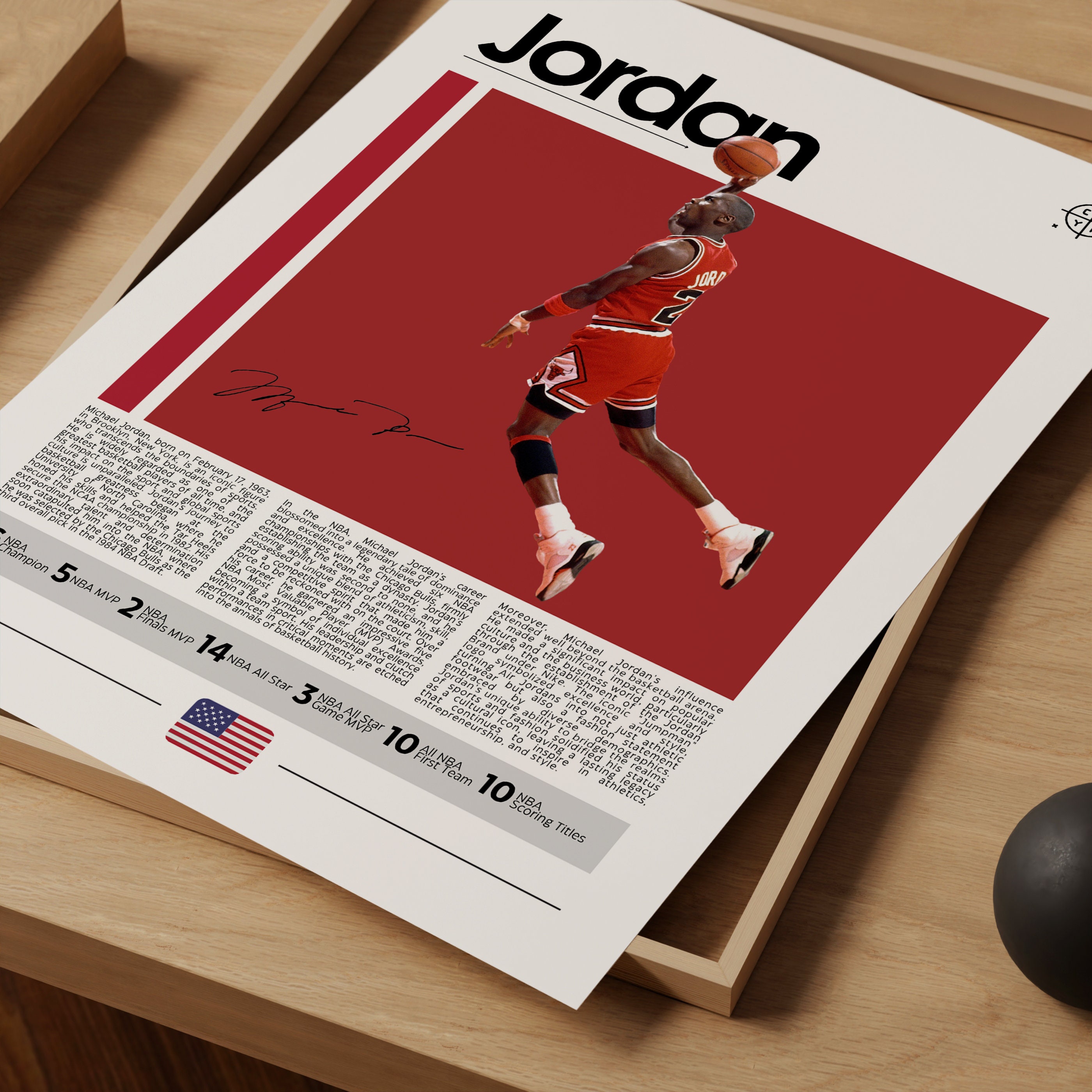 Michael Jordan Poster: Chicago Bulls Legend Basketball Icon - Etsy