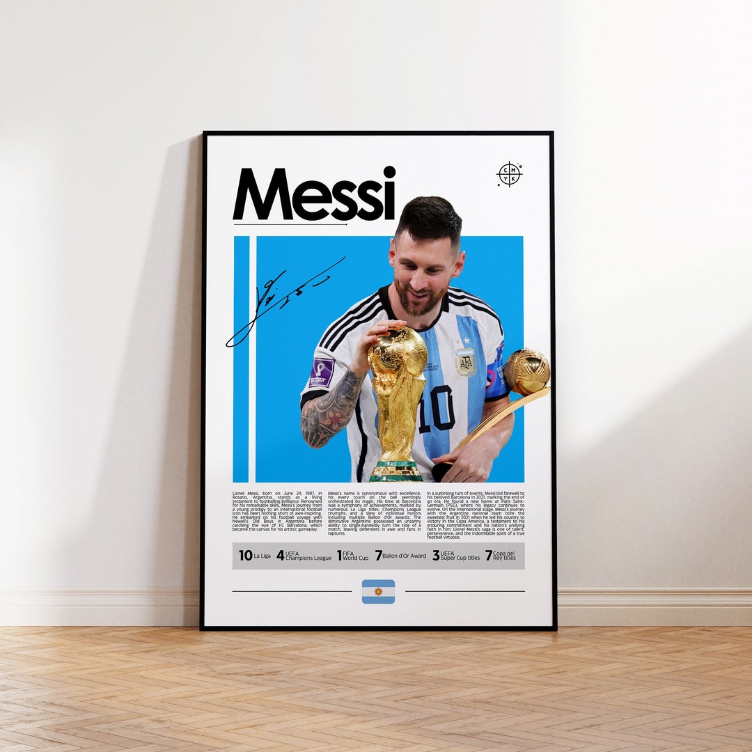 Lionel Messi Poster Motivational Sports Print Sports Heroes - Etsy
