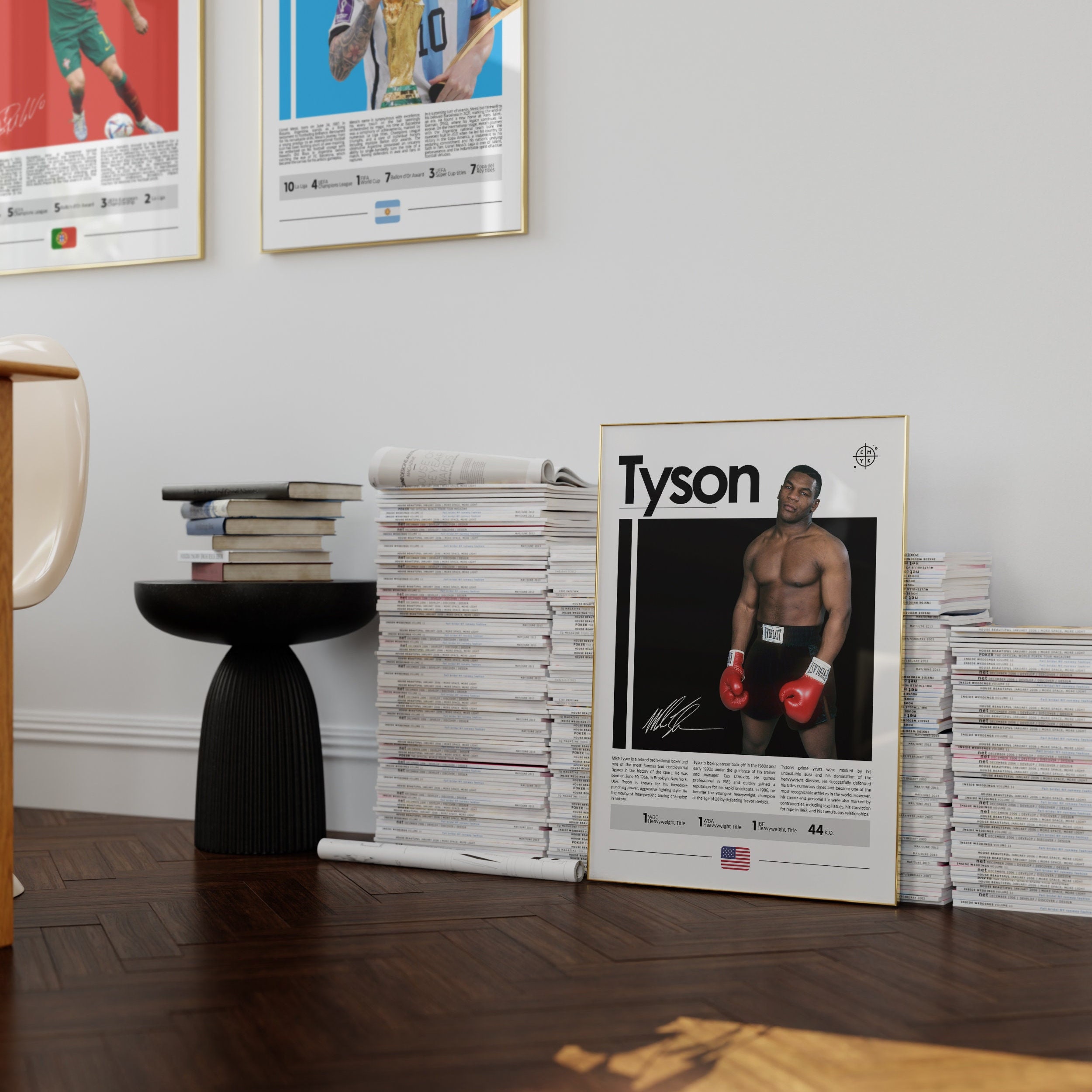 Póster Mike Tyson Leyenda Iron Mike Merch Vintage Regalo para Fan ...