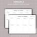 Weekly Planner Printable Landscape, Minimalist Weekly Schedule, Week at ...