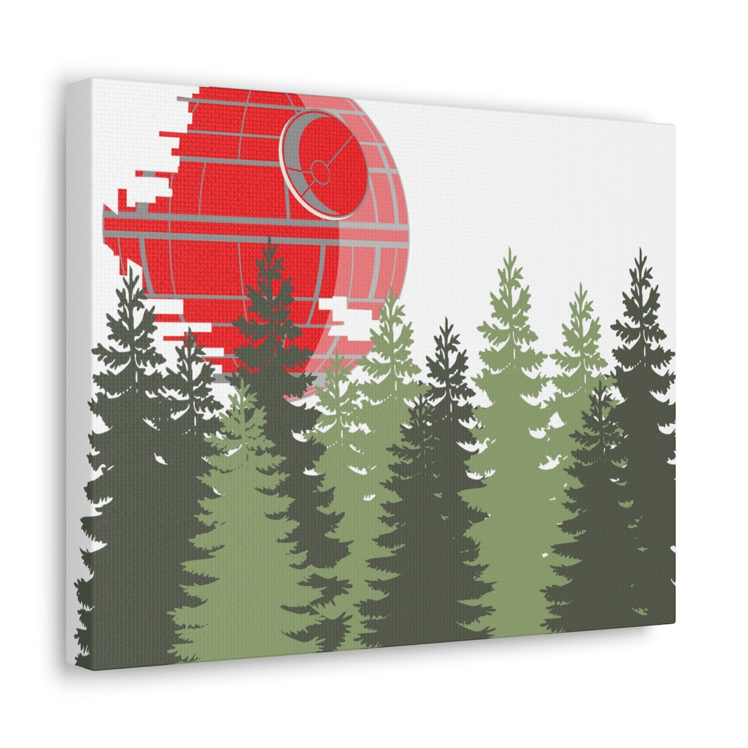 Death Star Art, Star Wars Art, Death Star Canvas, Death Star Wall Art ...