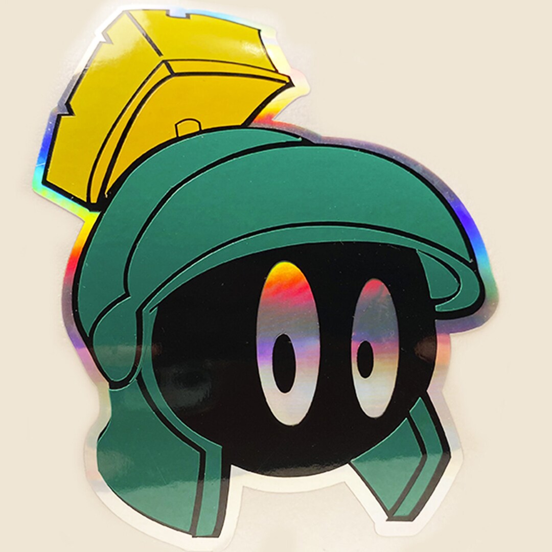 Marvin the Martian Sticker, Weatherproof and Perfect for Cars, Laptops ...
