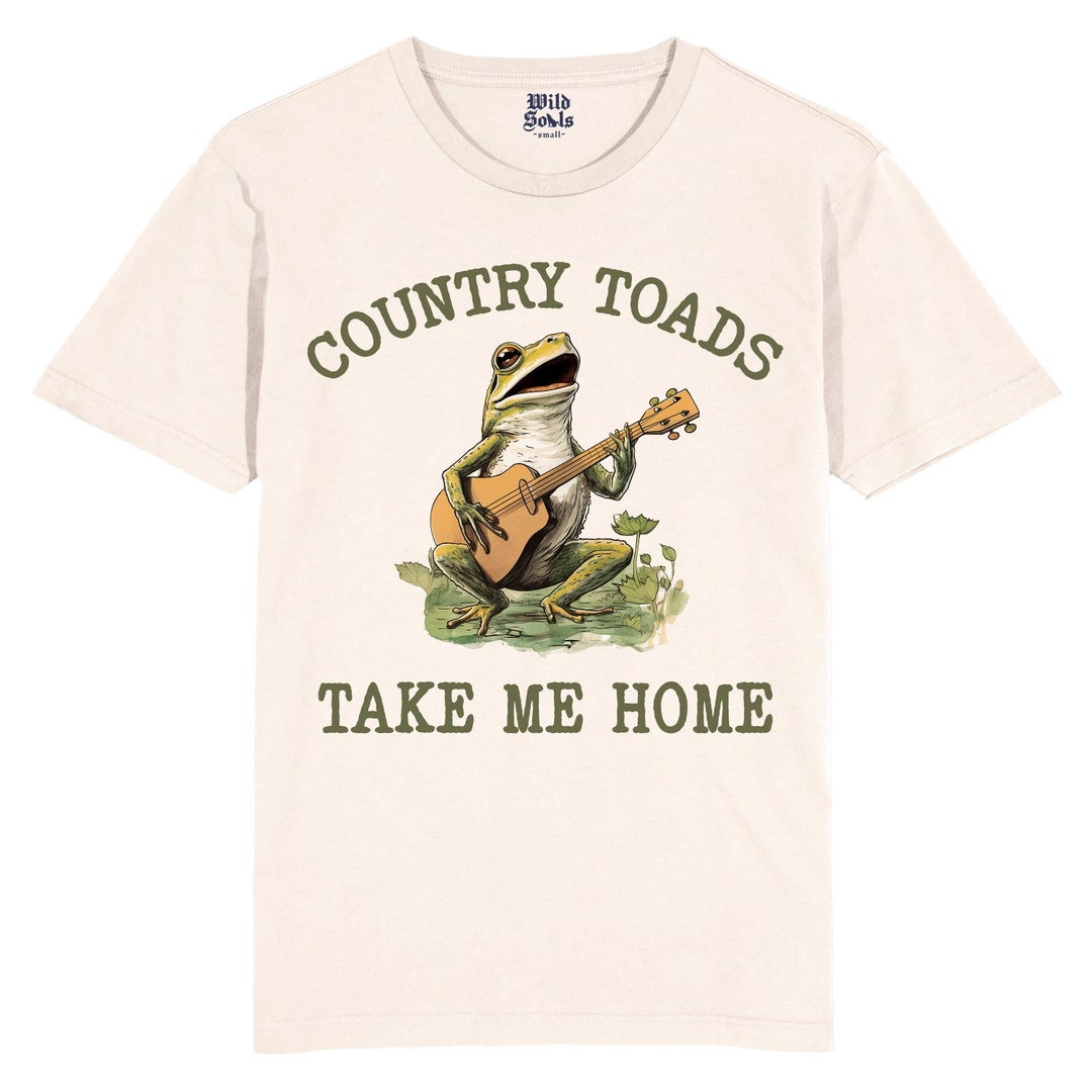 Country Roads , Take Me Home, Toad, Playing Music, Frog, Tshirt, T ...