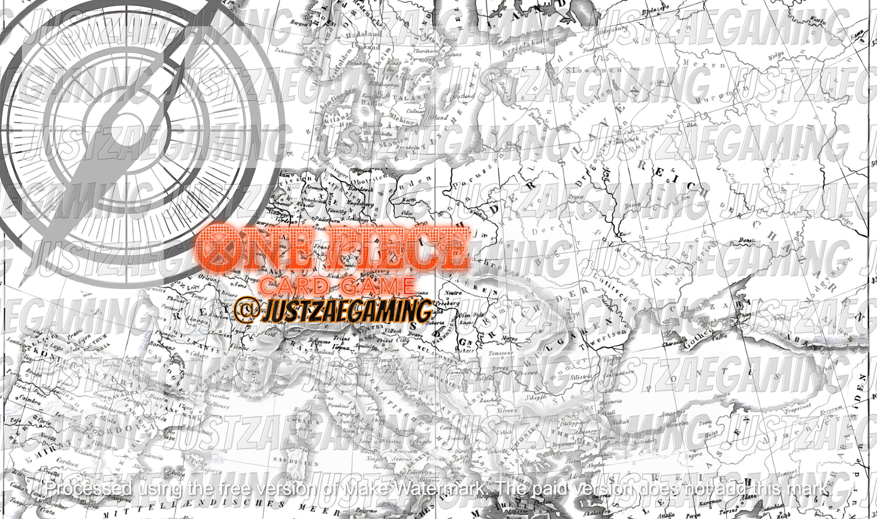 WHITE Basic One Piece TCG Playmat Black Stitched 14 X 24 Tournament and ...