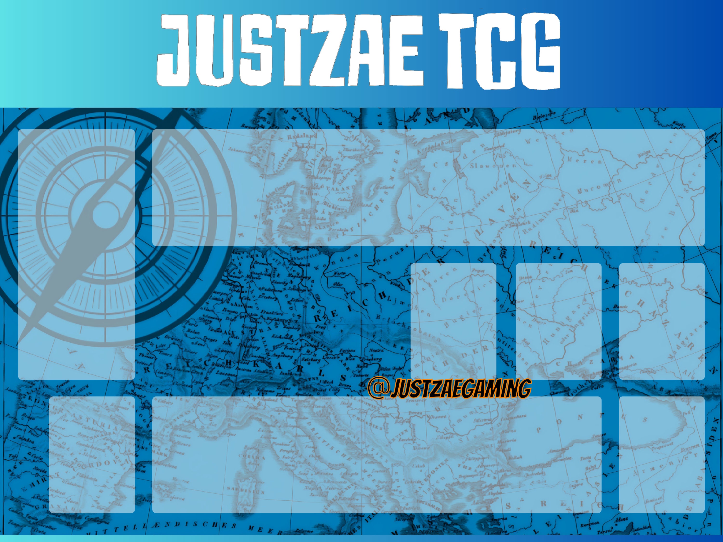 BLUE Basic One Piece TCG Playmat Black Stitched 14 X 24 Tournament and ...