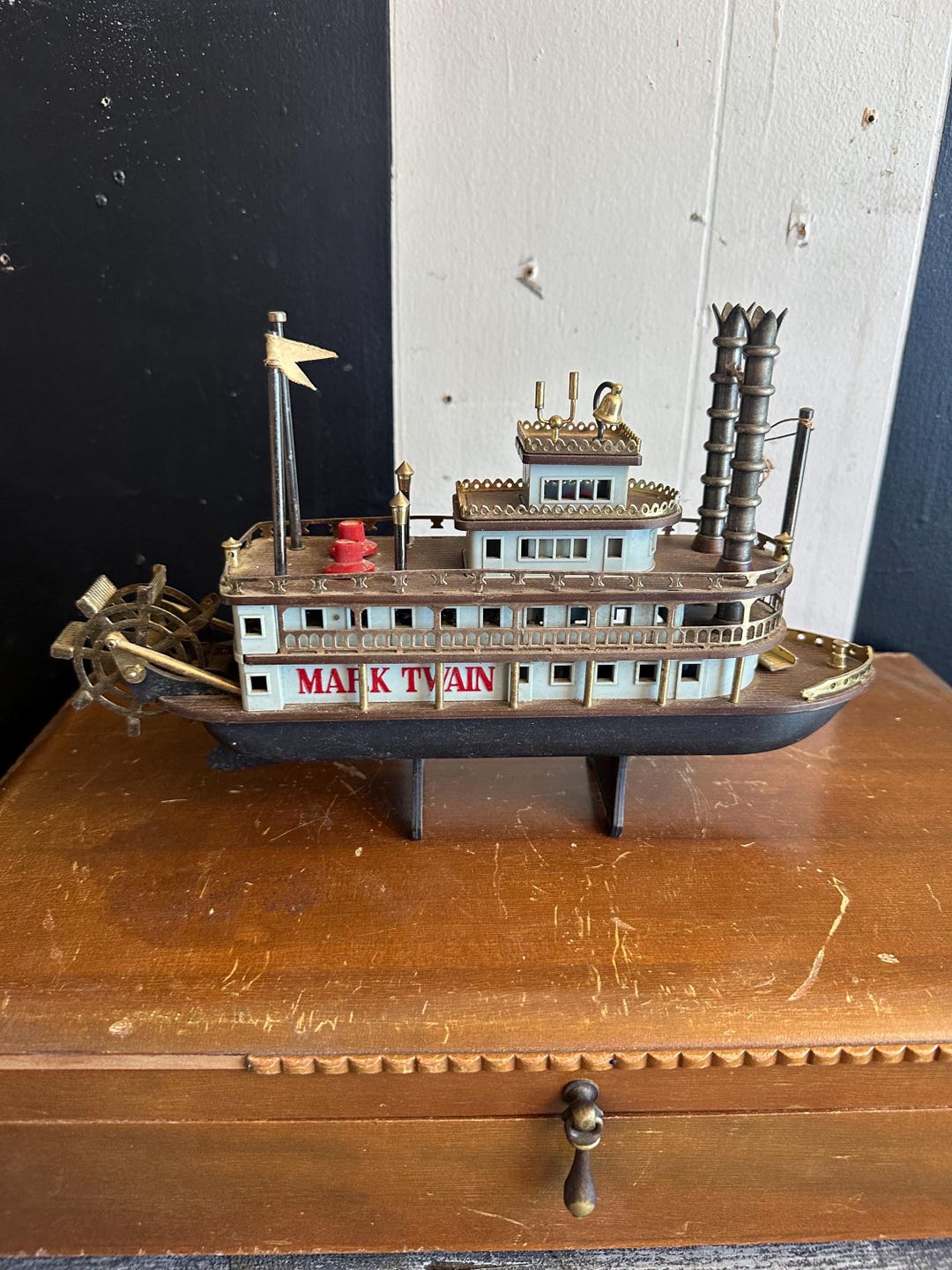 Vintage Metal Mark Twain Boat - Etsy