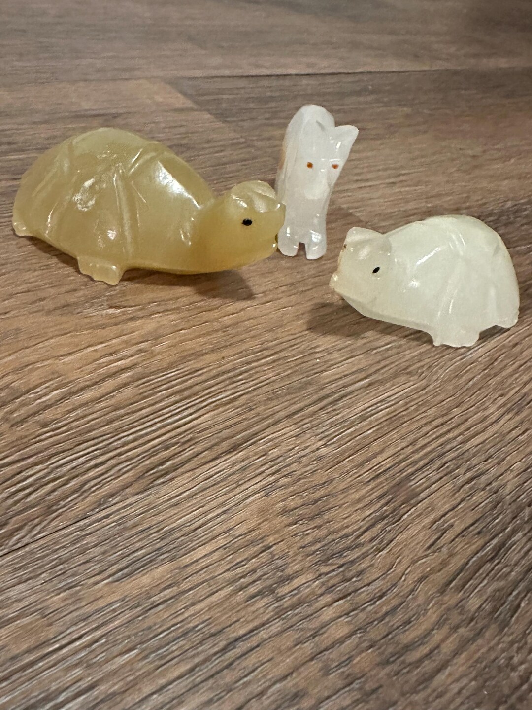Vintage Stone Carved Animal Figurines - Etsy