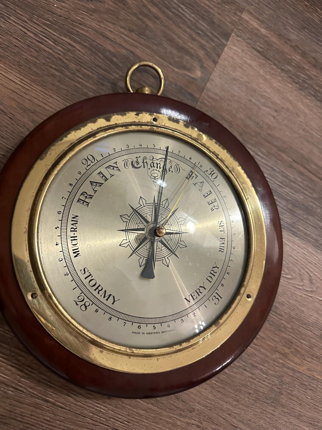 VINTAGE STORM BAROMETER Made in Germany Weather Guage - Etsy