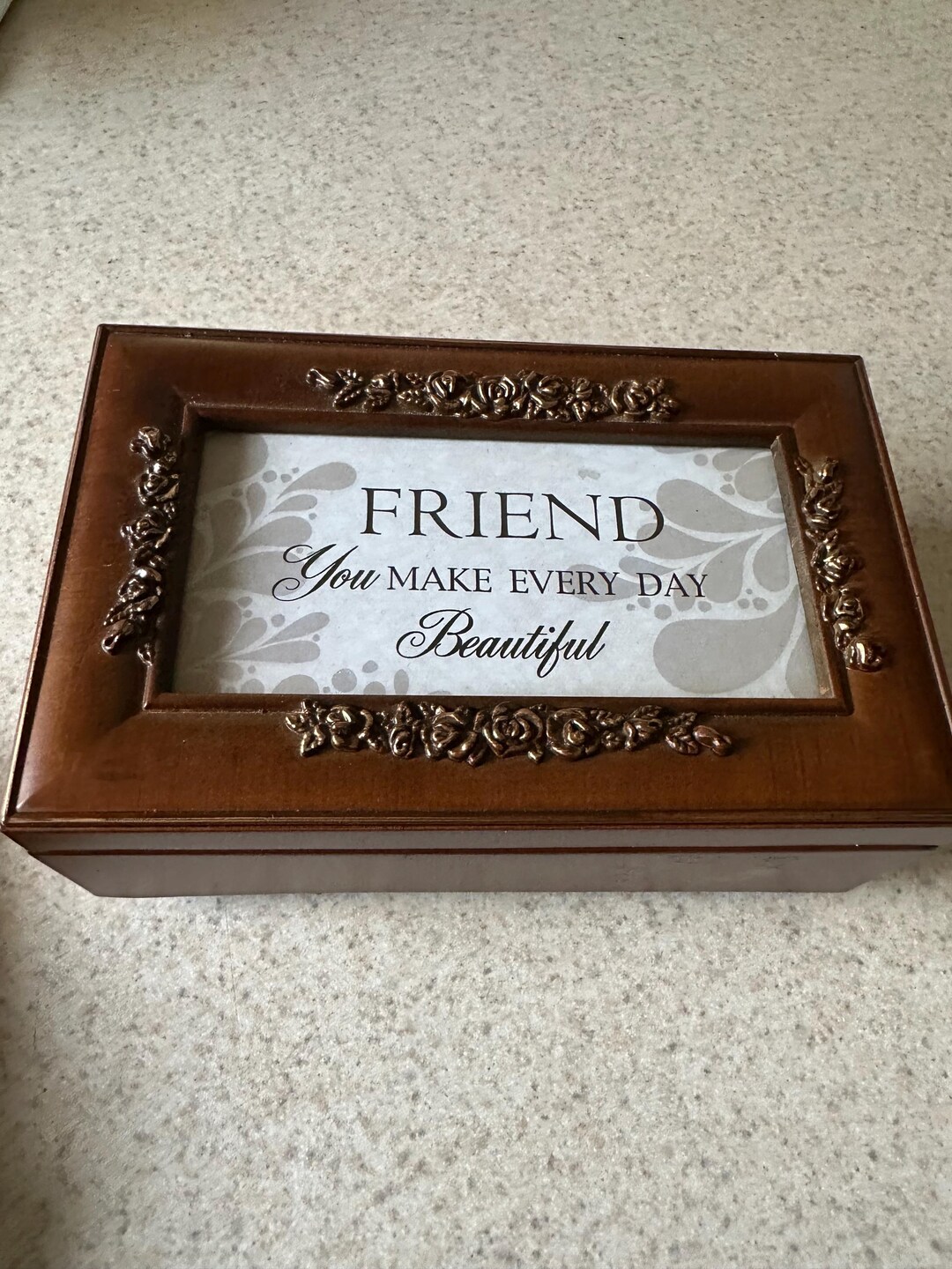 WOOD MUSIC BOX Friendship Trinket Box - Etsy