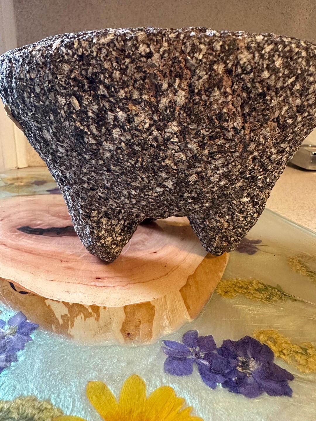 ANTIQUE PRIMITIVE MORTAR Museum Quality Ancient Handmade Stone or Lava ...