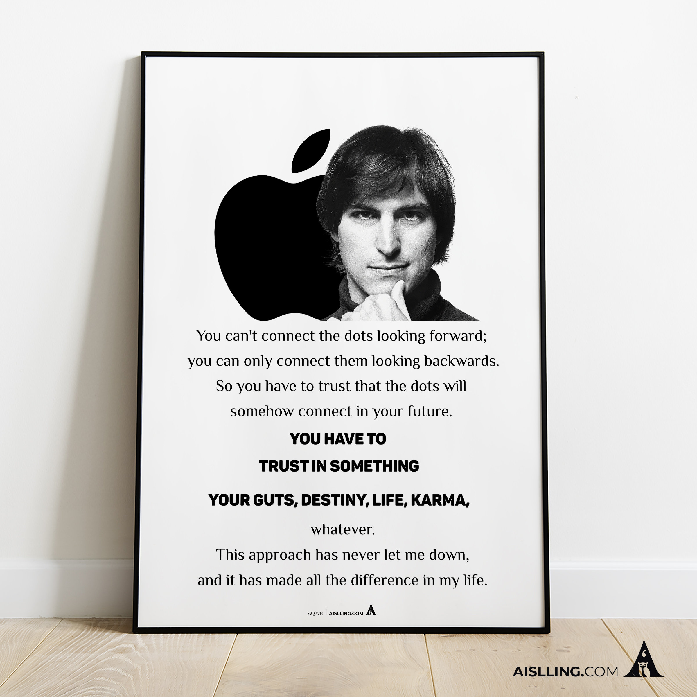 You Can't Connect the Dots Looking Forward - Steve Jobs Quote ...