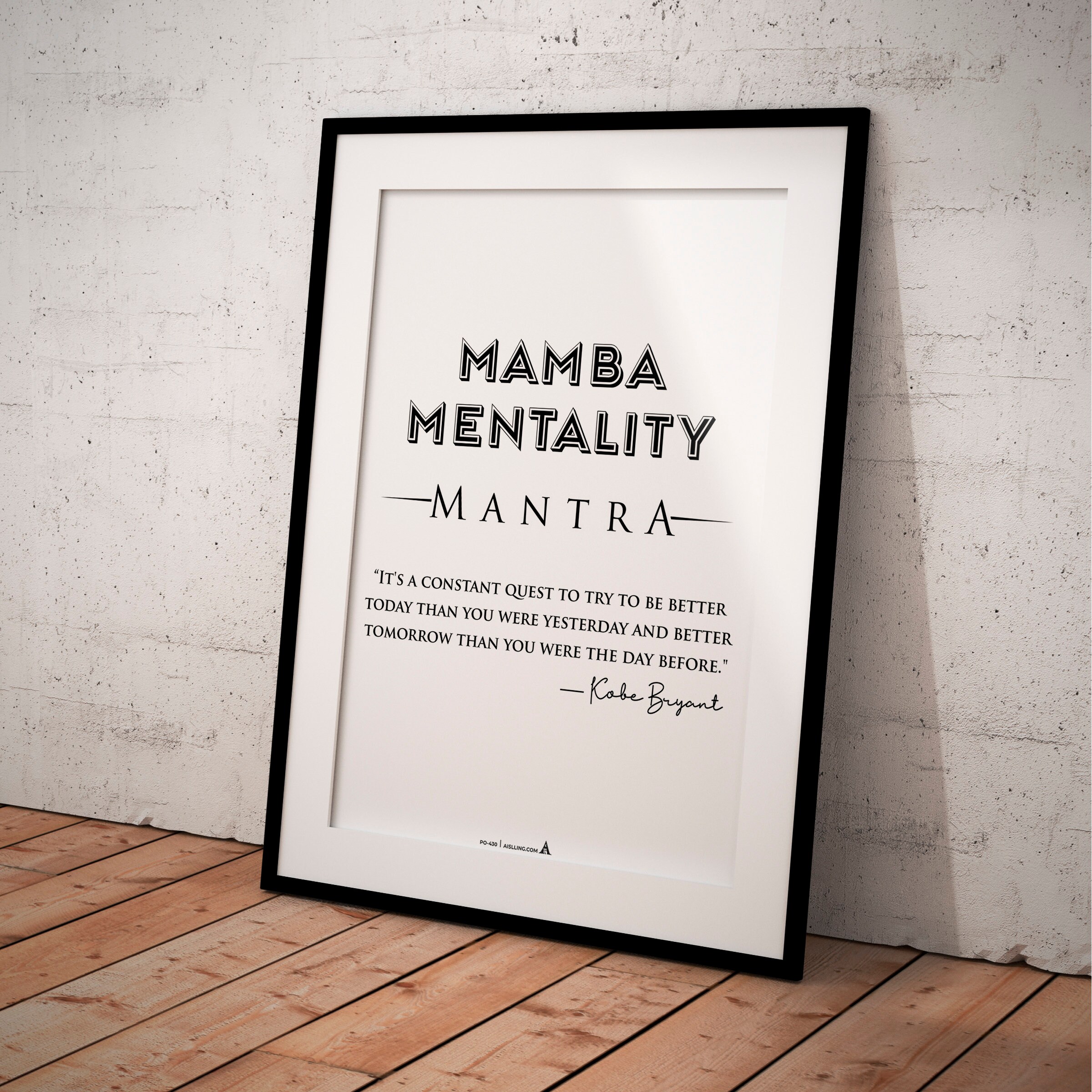 Kobe Bryant Mamba Mentality Definition Posters, NBA Black Mamba ...
