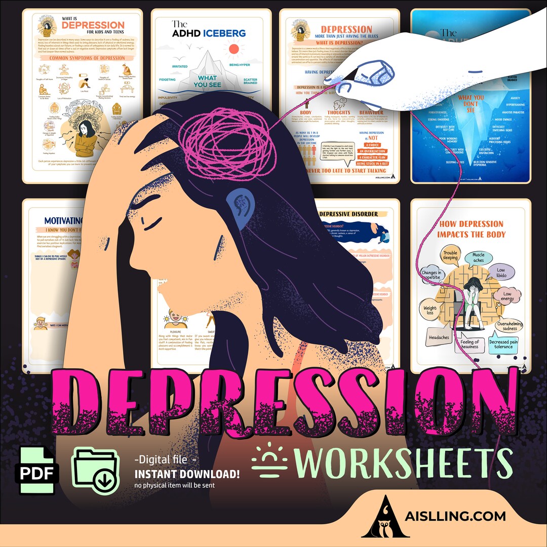 Depression Workbook, Depression Spiral, Depression Coping, Cognitive ...