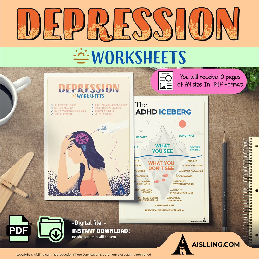 Depression Workbook, Depression Spiral, Depression Coping, Cognitive ...