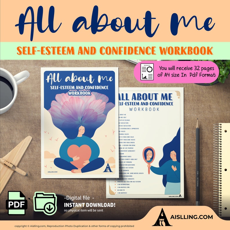 Self Esteem Worksheets Printables , Confidence Mental Health Therapist ...
