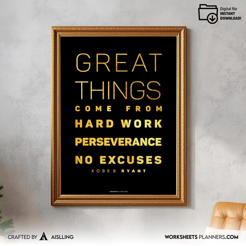 Michael Jordan Quotes Digital Printable Wall Art Inspirational Quotes ...