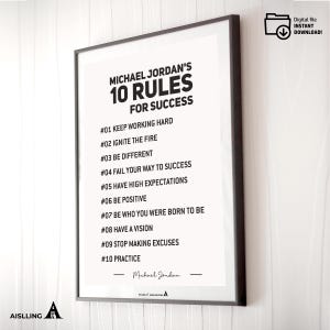 Michael Jordan Quotes Digital Printable Wall Art Inspirational Quotes ...