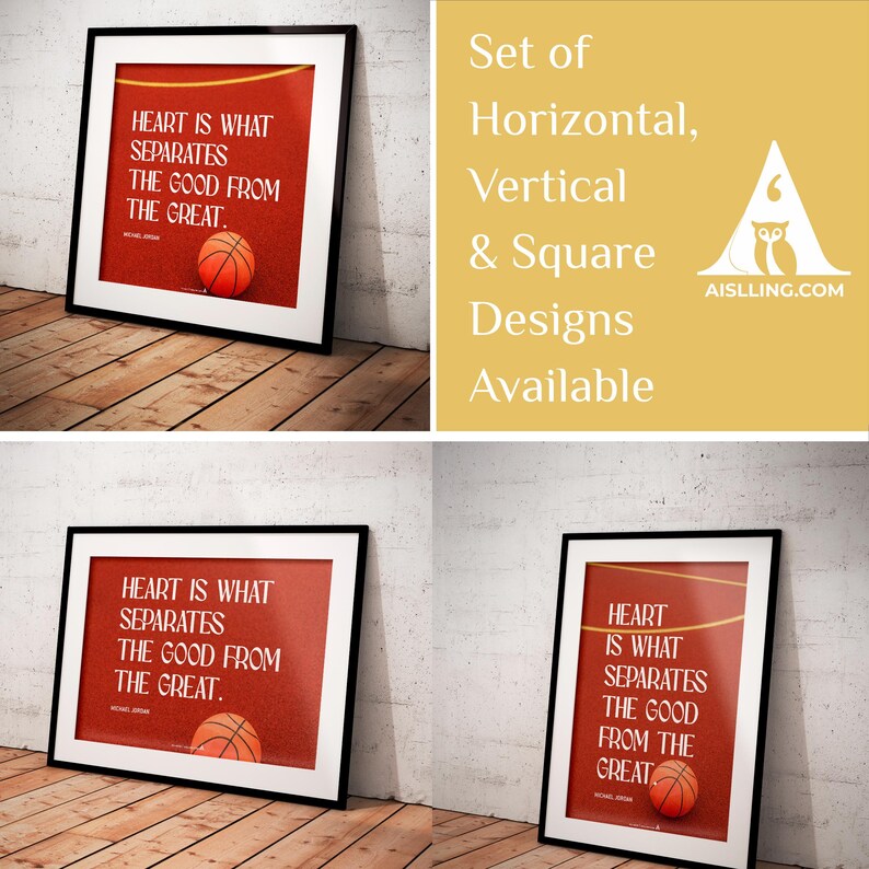 Michael Jordan Quotes Digital Printable Wall Art Inspirational Quotes ...