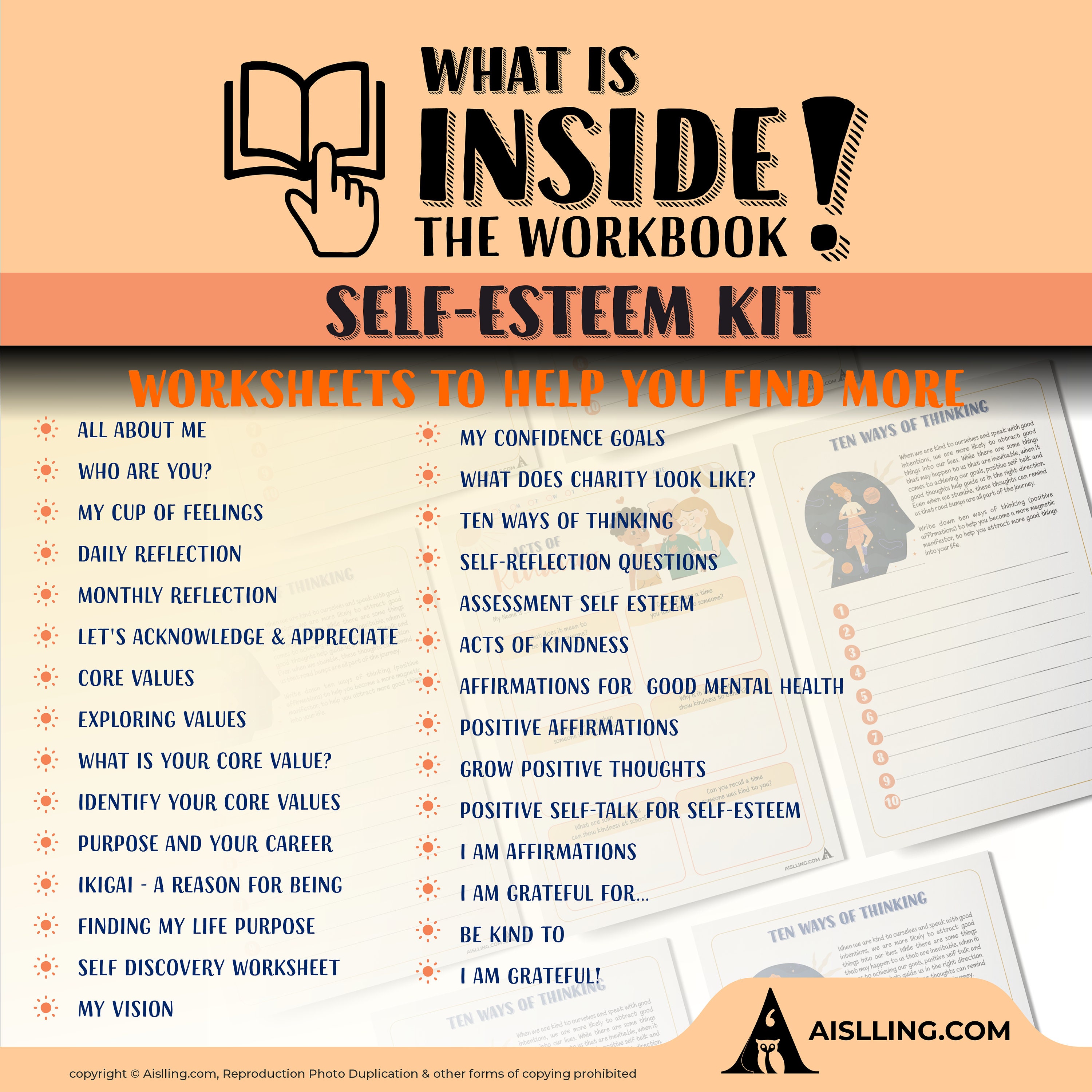 Self Esteem Worksheets Printables , Confidence Mental Health Therapist ...
