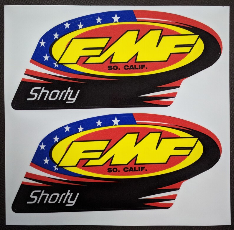 Decals Sticker FMF Shorty X2 125mm X 50mm - Etsy