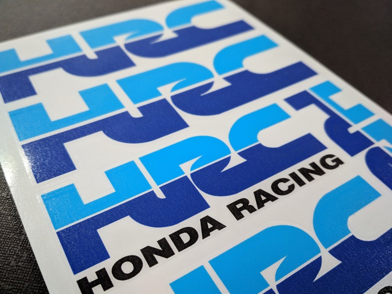 HRC Honda Decal Set 5 Stickers Laminated CBR 600 1000 RR Racing Sponsor ...