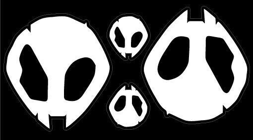 FE S1000RR Alien Head Logo Decals / Stickers BMW HP4 4 PCS - Etsy