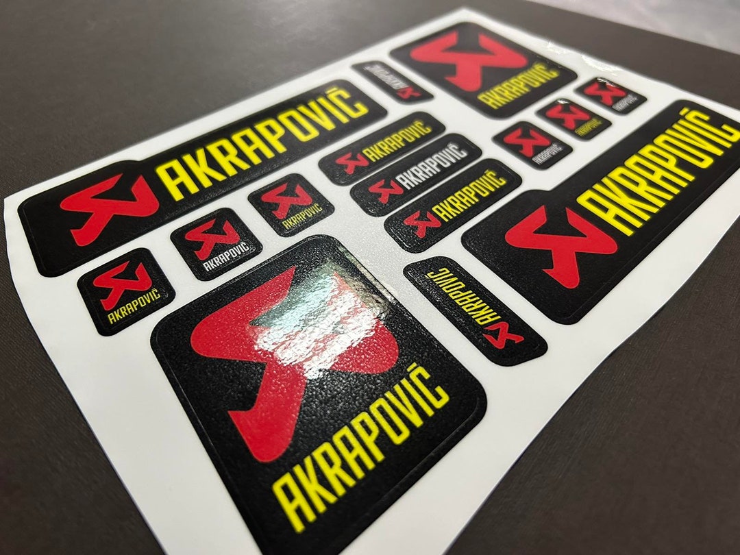 Akrapovic Decals Sticker Exhaust Graphics Set Stickers Decals - Etsy