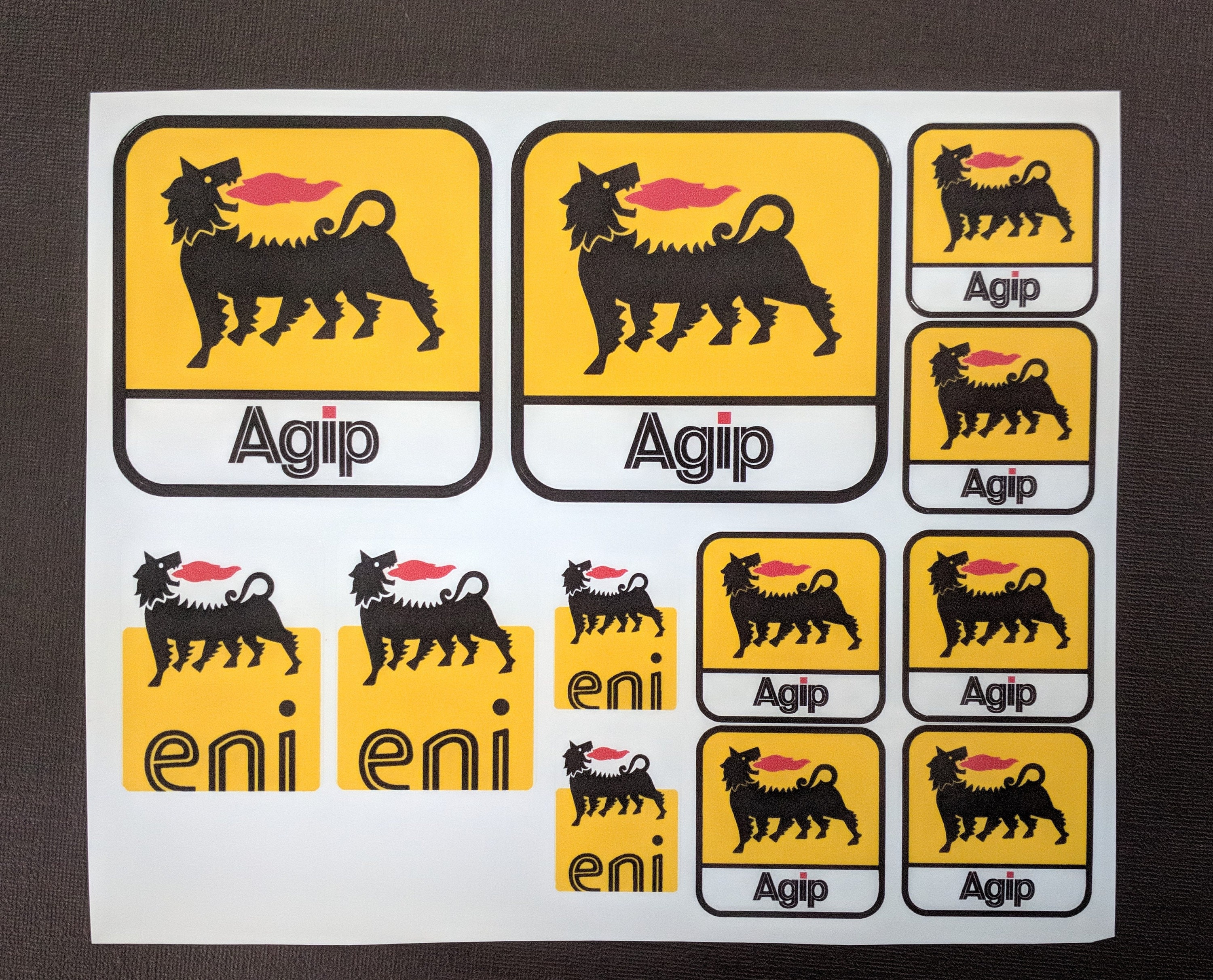 Fe Kit 12 Pz Agip Eni Decal Sticker Aprilia Ducati Sponsor - Etsy