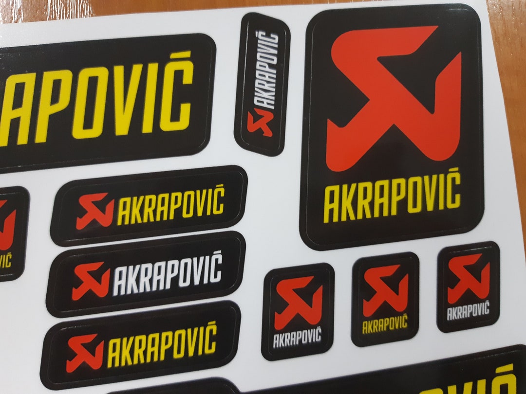 Akrapovic Decals Stickers Exhaust Graphics Set Autocollant Decal - Etsy