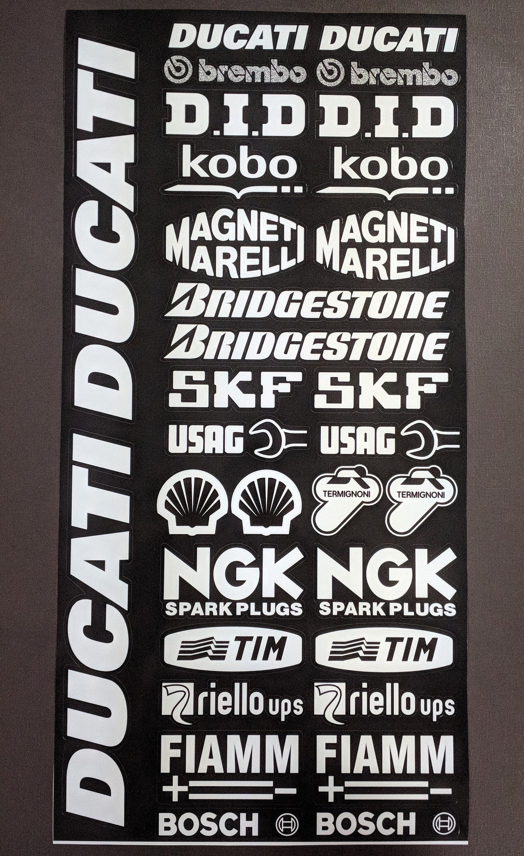 STICKER Sticker Sponsor Technical Moto DUCATI Set Motogp - Etsy