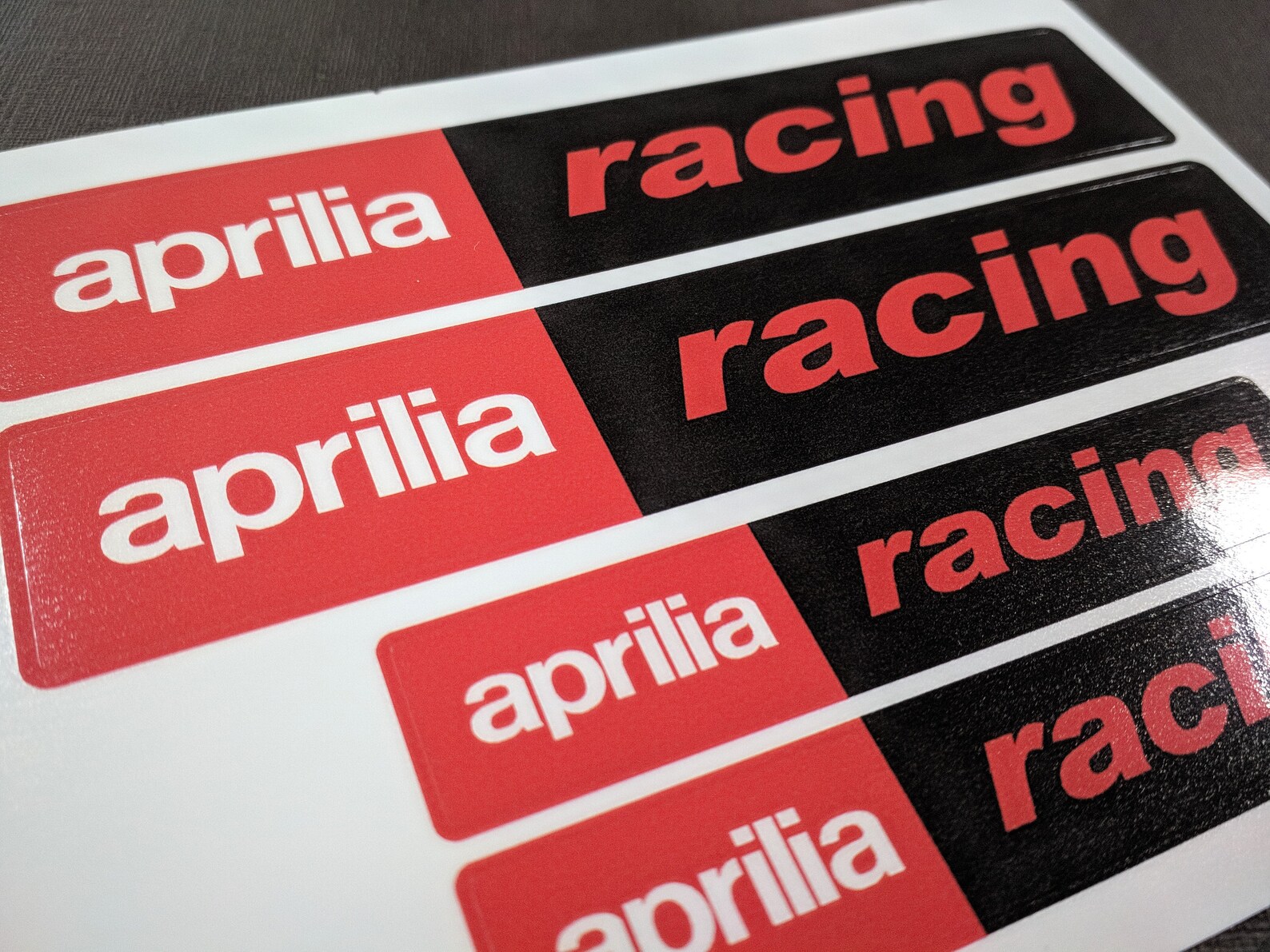 TP Set of 4 Aprilia Racing Decal / Stickers 2 Large & 2 Medium - Etsy