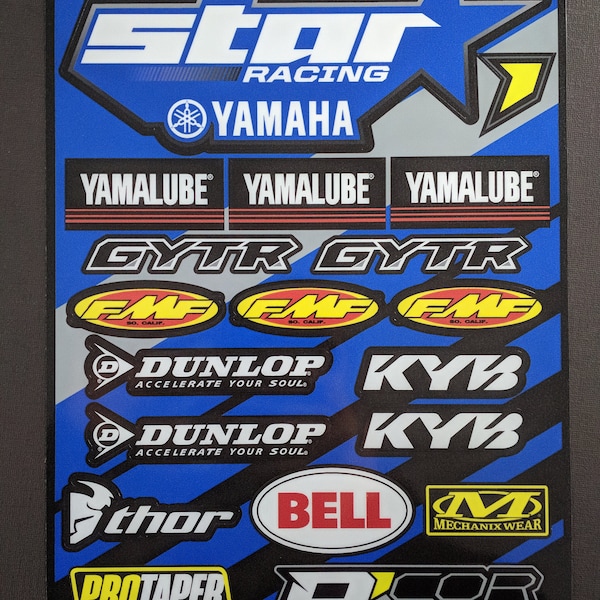 Yamaha Motorcycle Stickers - Etsy Australia