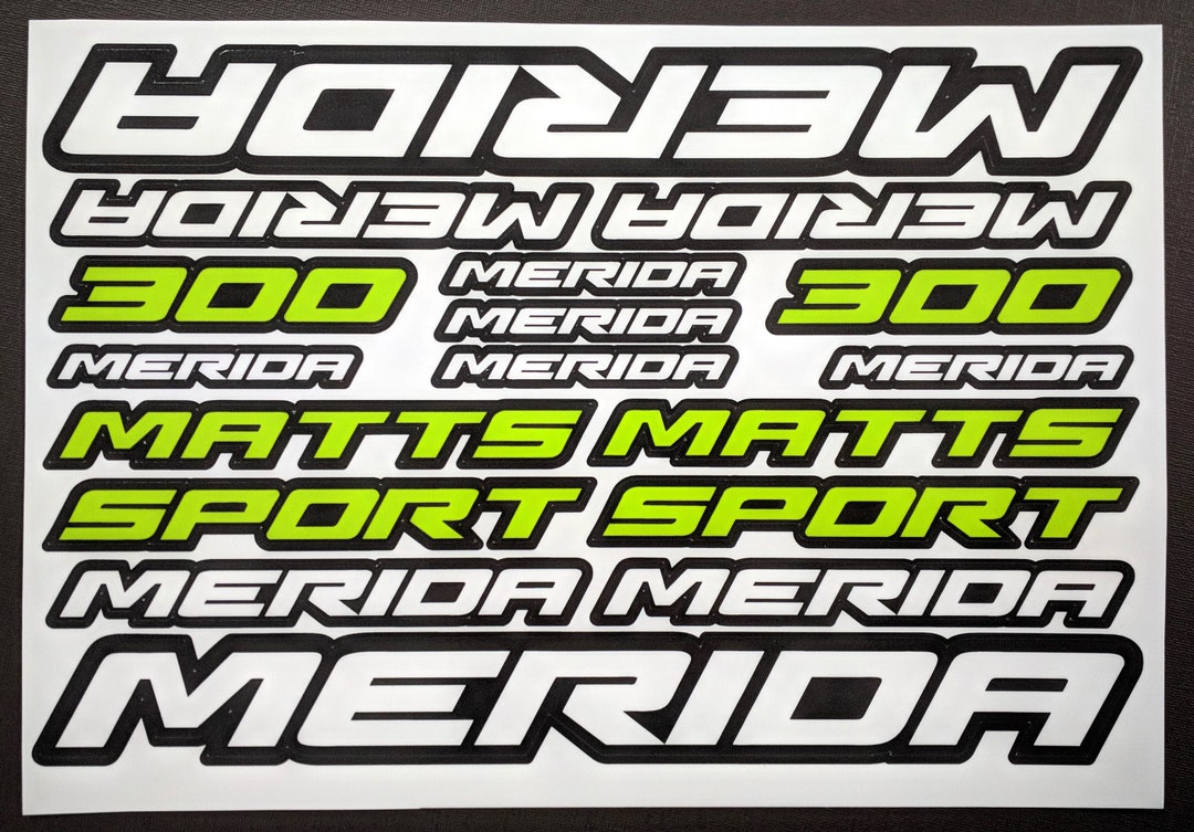 Merida Decals Stickers Bicycle Graphics Autocollant Aufkleber Adesivi ...