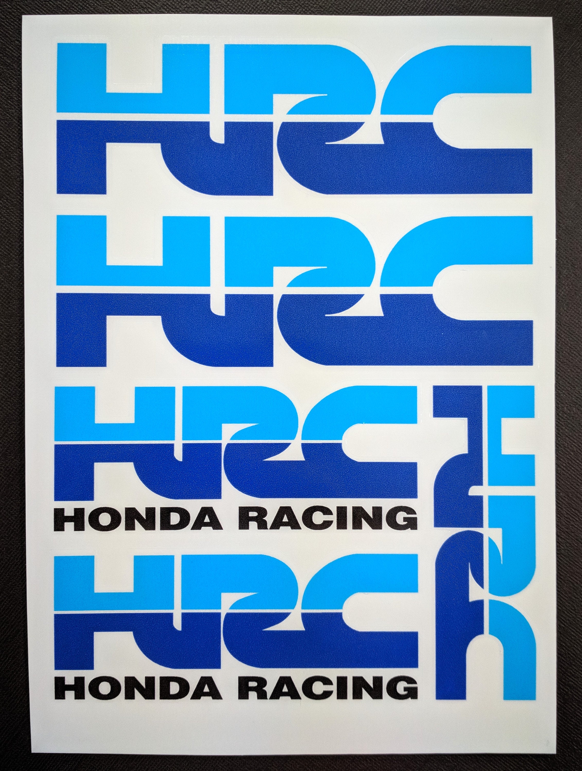 HRC Honda Decal Set 5 Stickers Laminated CBR 600 1000 RR Racing Sponsor ...