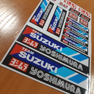 Suzuki GSXR Racing Team Motorcycle Decals Stickers GSX-R Yoshimura ...