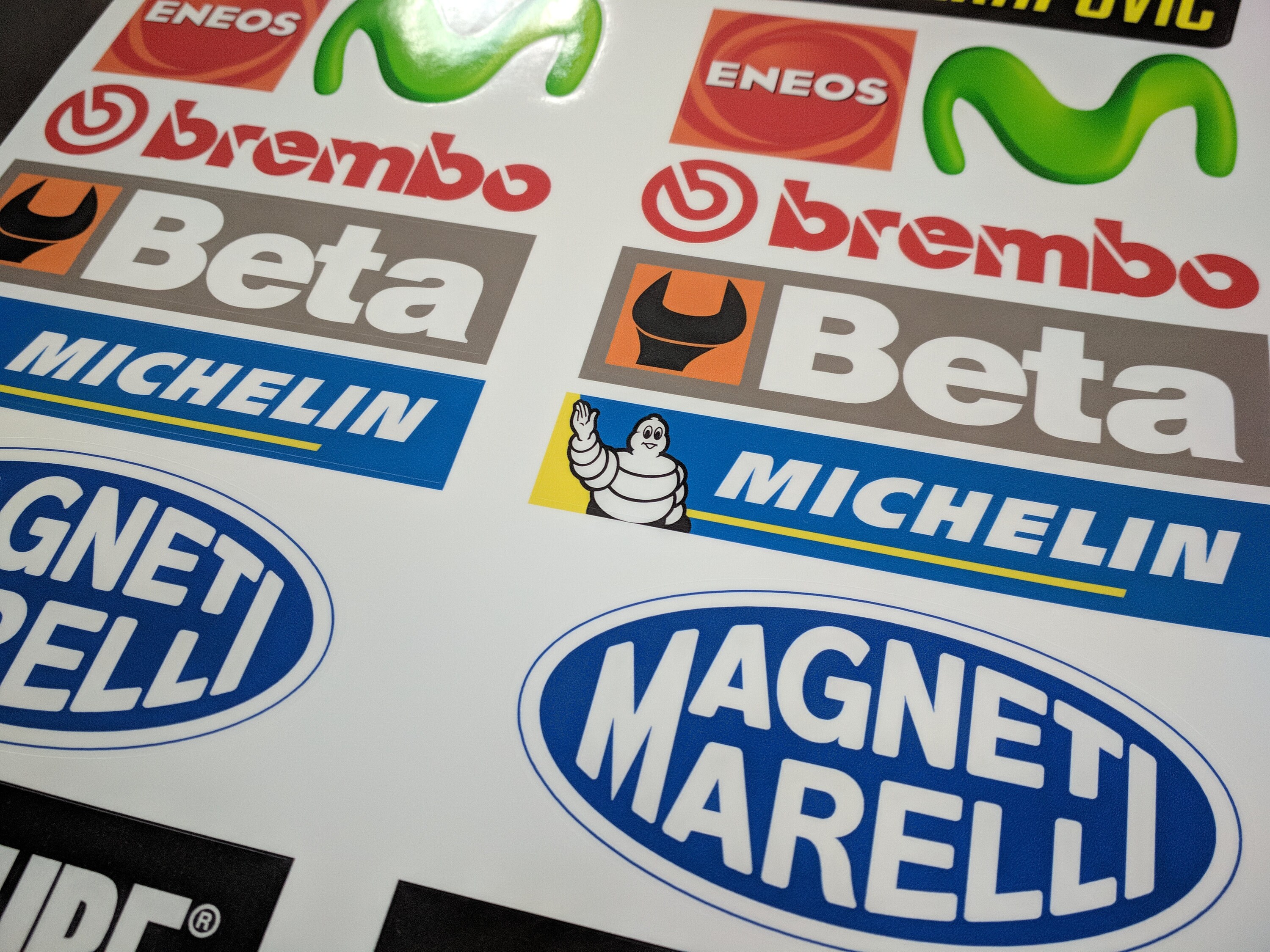 Yamaha Racing YZF M1 R1 Sticker Decal Set Akrapovic Eneos Beta Adesivi ...