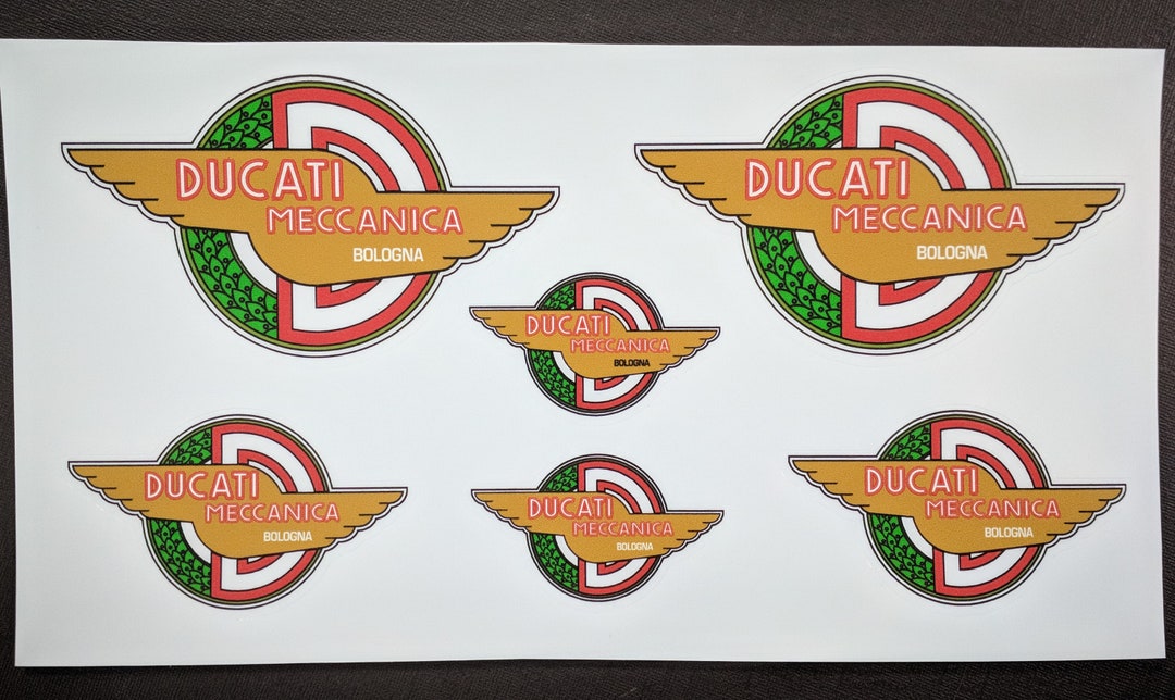 Fe Stickers Ducati Meccanica Ducati Old Vintage Adesivi Aufkleber ...