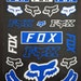 Fox Racing Legacy Track Pack Sticker Sheet Blue - Etsy