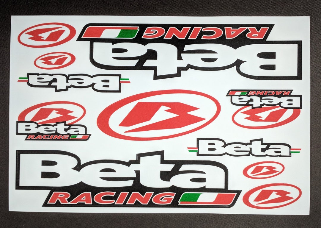 Beta Decals Stickers Moto Vinyl Graphics Kit Autocollant Laminé - Etsy