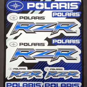 Polaris RZR Razor Sticker Decal Sheet Ink Blue - Etsy
